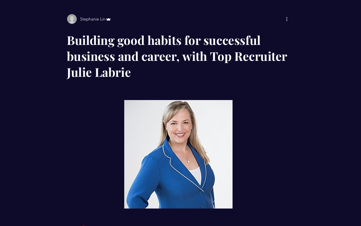 BlueSky Personnel Solutions Podcast interview with Julie Labrie ...